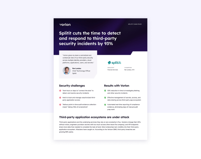 SaaS Security White Papers | Vorlon
